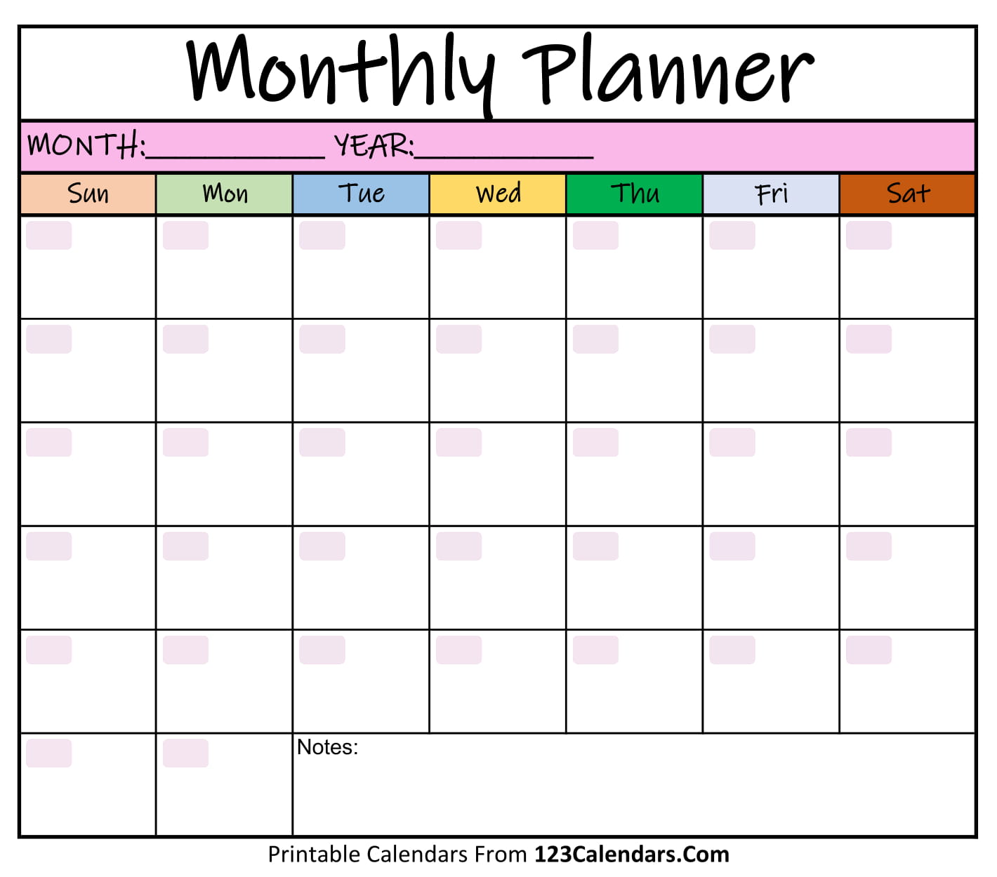 Planner Template Free Download Web With Their Help You Can Make Your