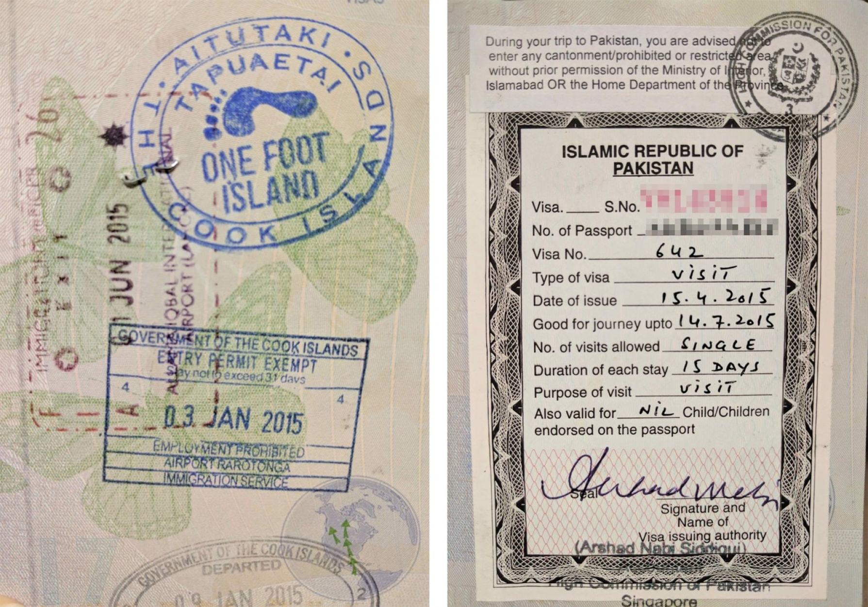 A Collection Of Rare Passport Stamps From All Around The Globe