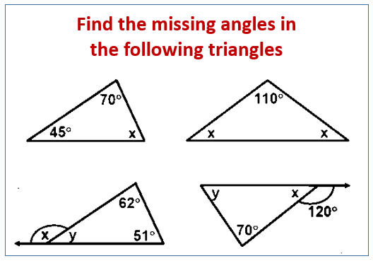 20 Missing Angles In Triangles Worksheet Worksheets Decoomo