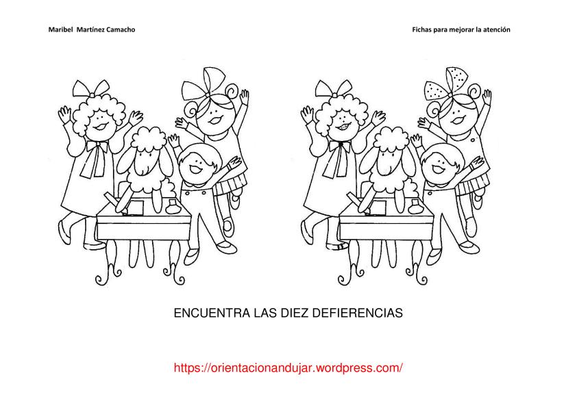 Encuentra Las Diferencias En Dibujos Infantiles Y Colorea