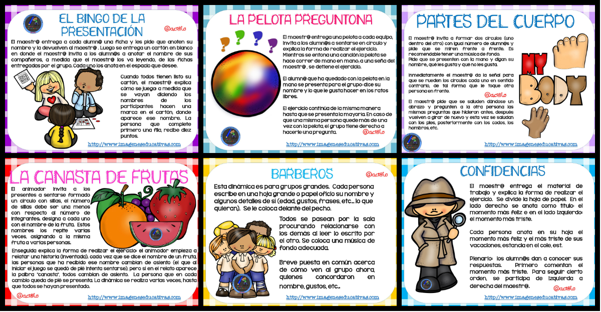 Divertidos Juegos Para Los Primeros Días De Clase Orientacion Andujar