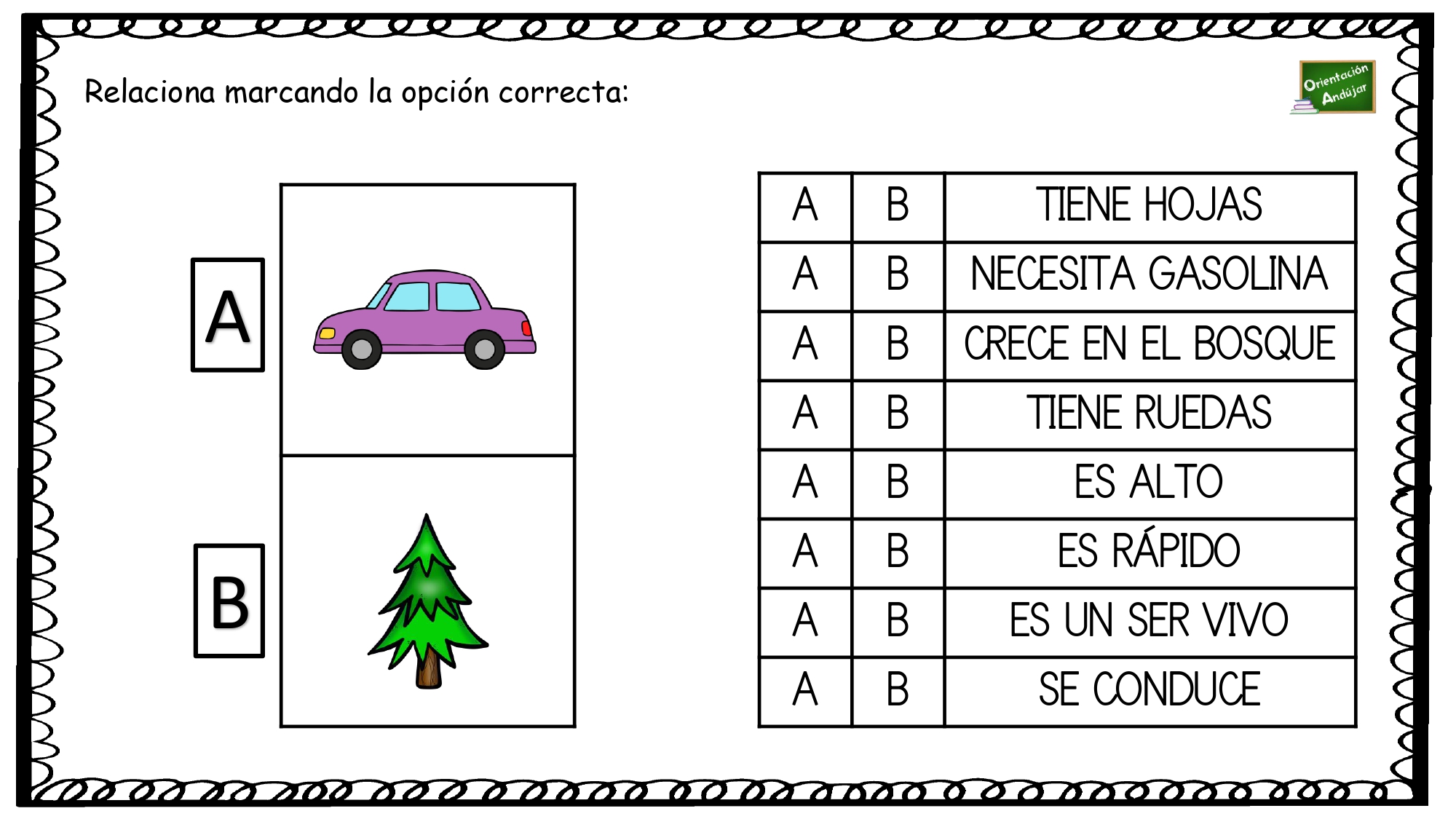 Actividad Para Categorizar Y Relacionar Dibujospage 0004 Orientación