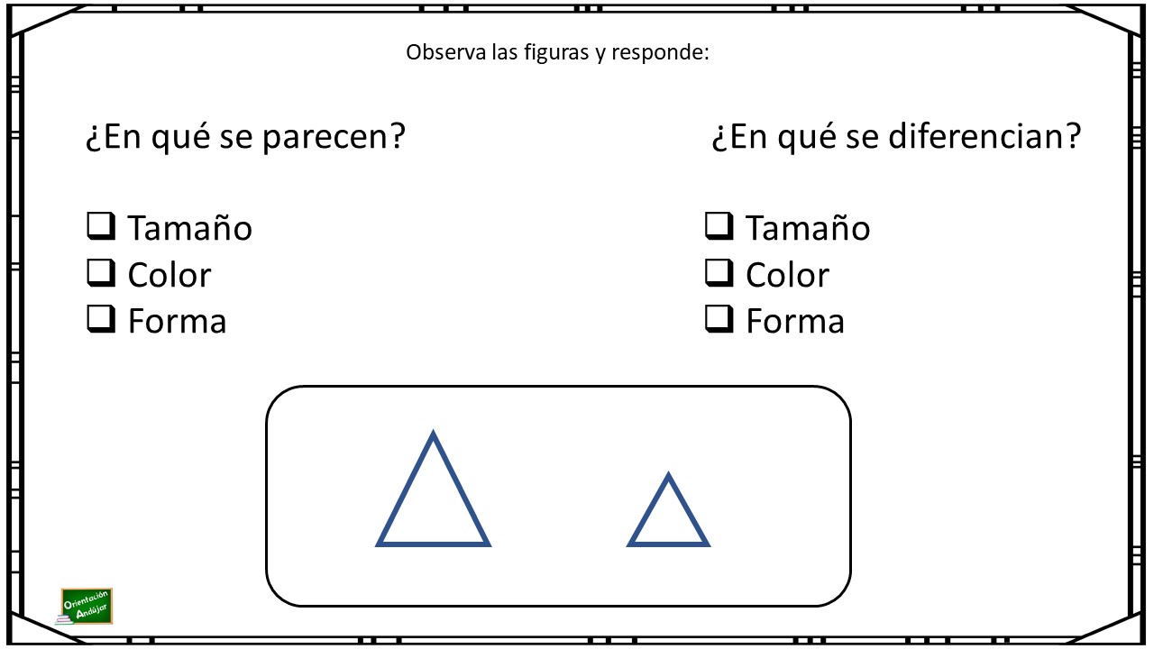 Ejercicio De Atención Semejanzas Y Diferencias De Figuras Geométricas