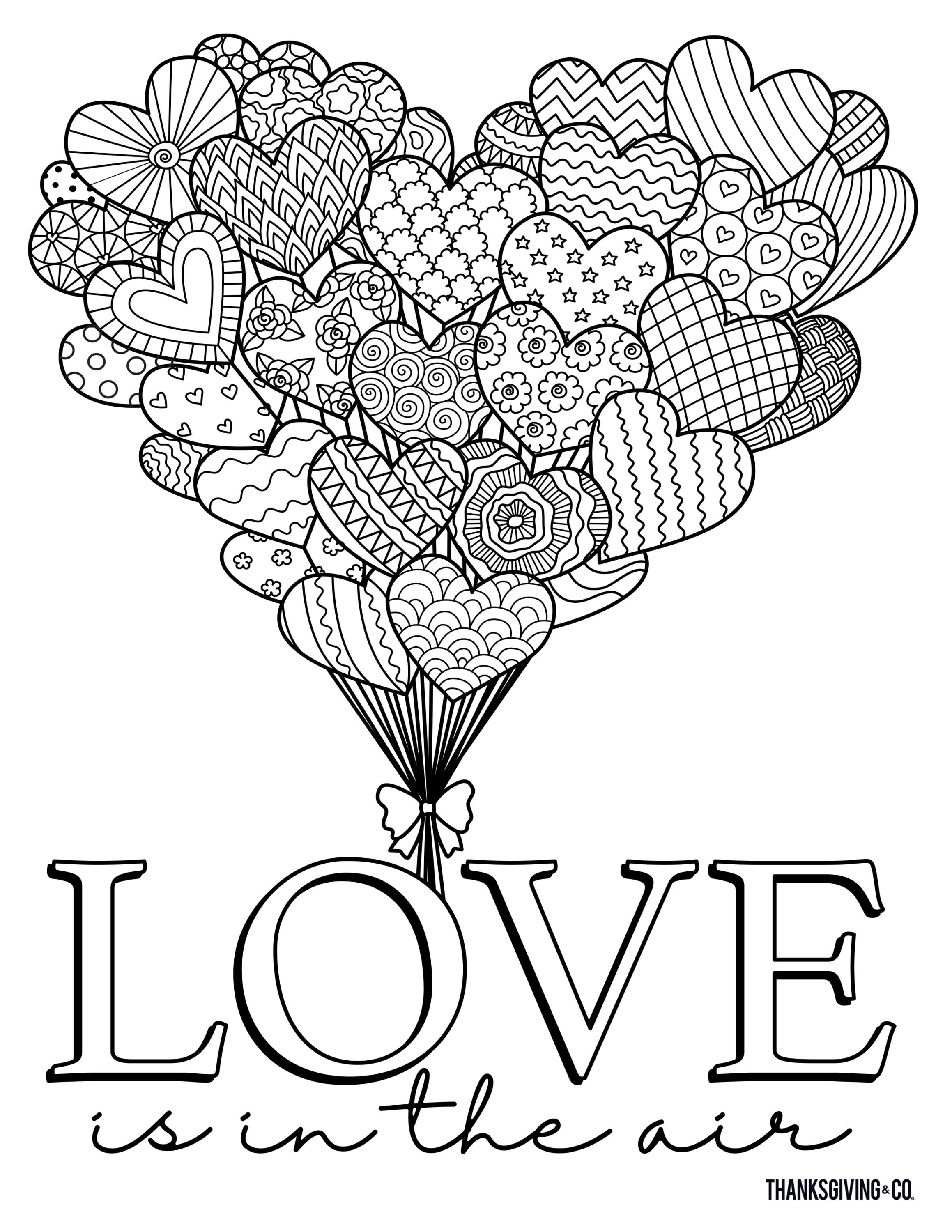 Valentines Day Coloring Pages Free Printable