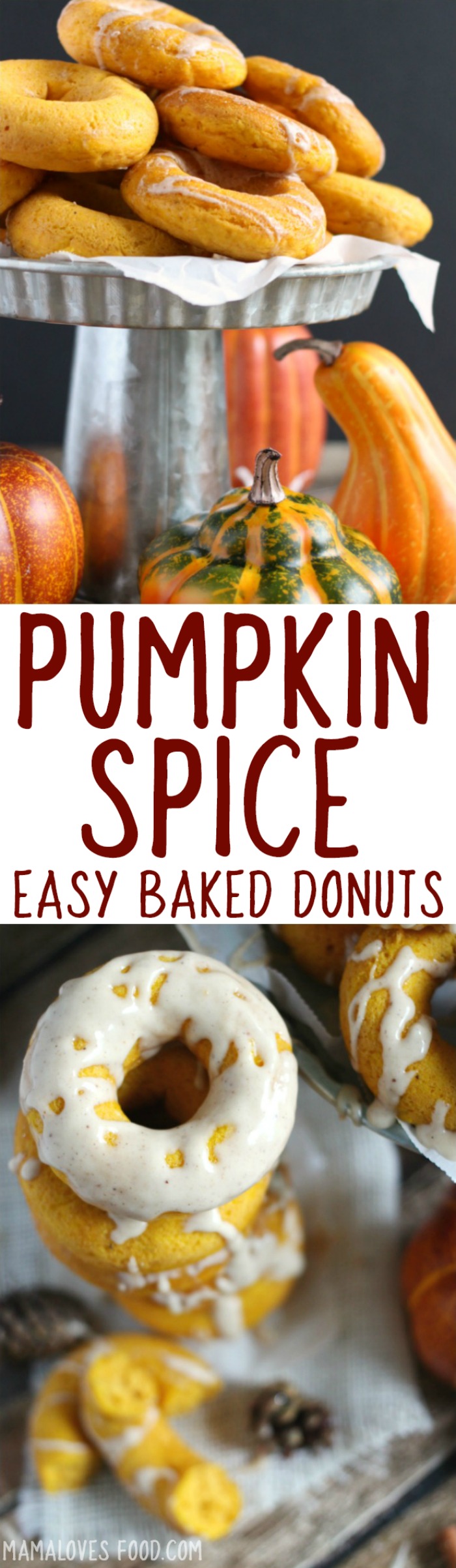 Pumpkin Donuts With Maple Glaze Mama Loves Food