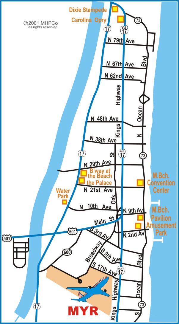 Exploring Myrtle Beach Boardwalk Map In 2023 Map Of The Usa