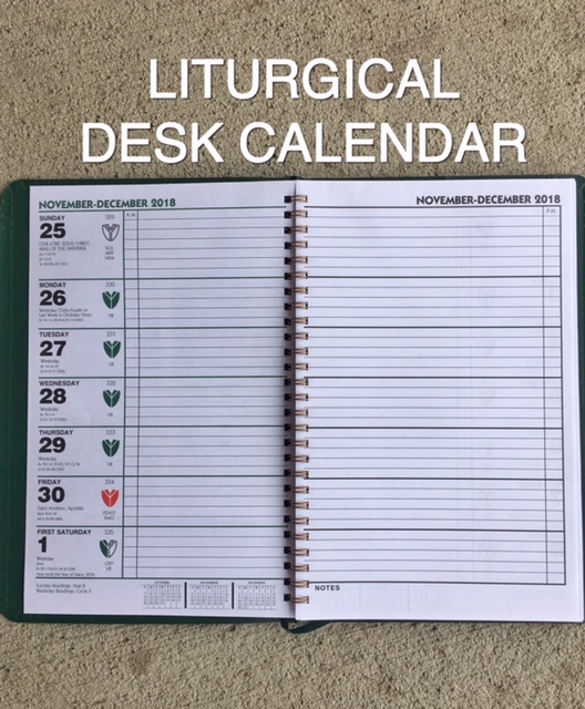 2023 Liturgical Desk Calendar Printable Word Searches