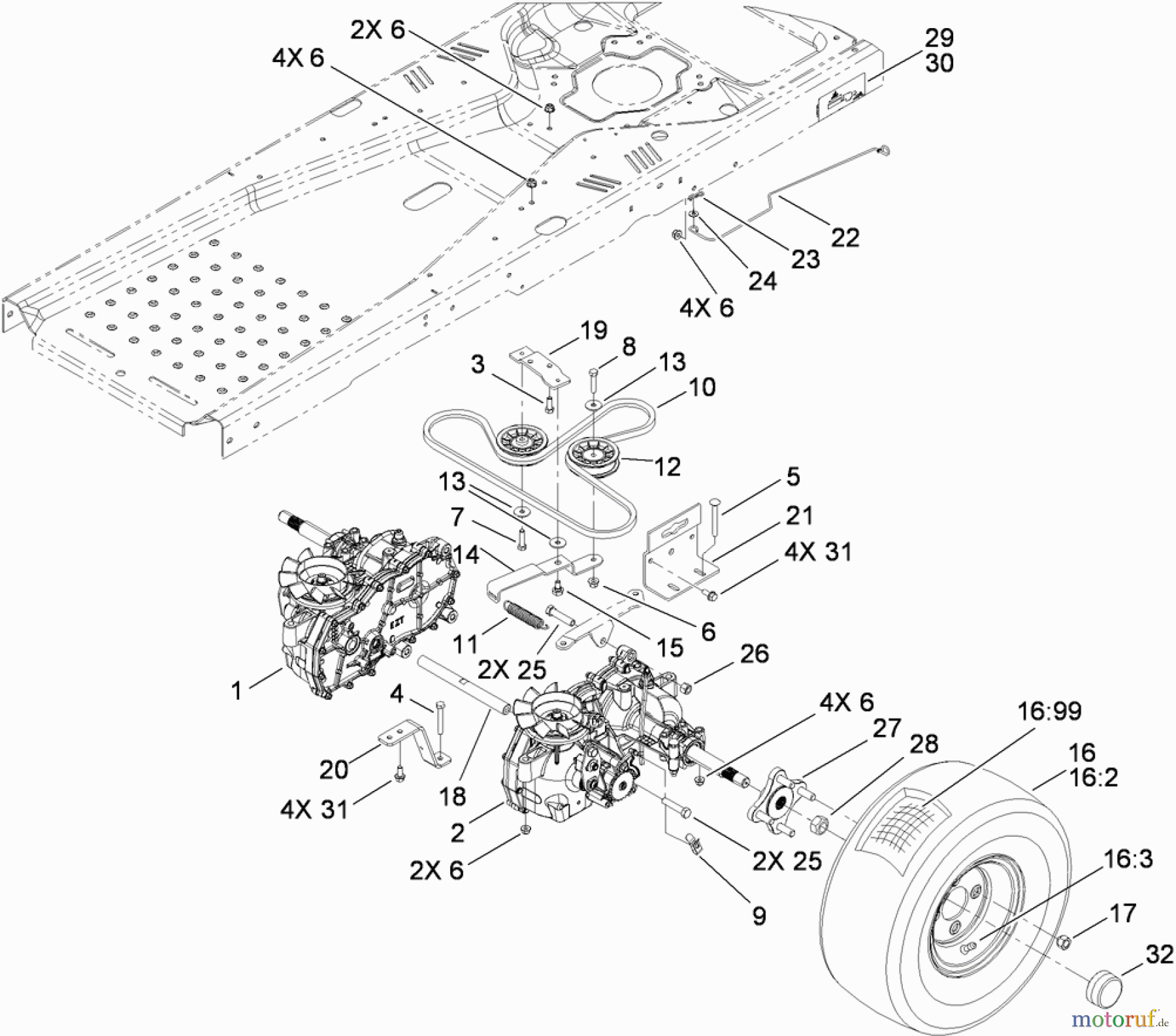 Toro Z Master Belt Diagram