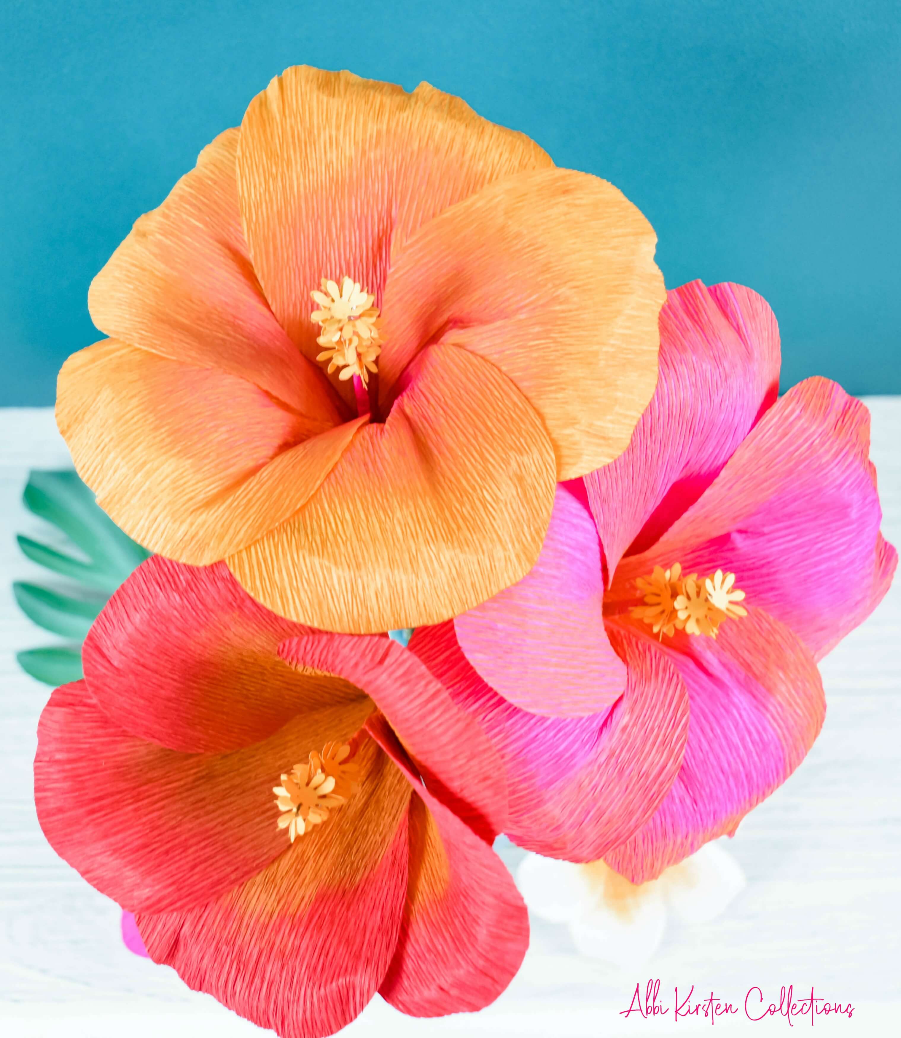 Hibiscus Paper Flower Template