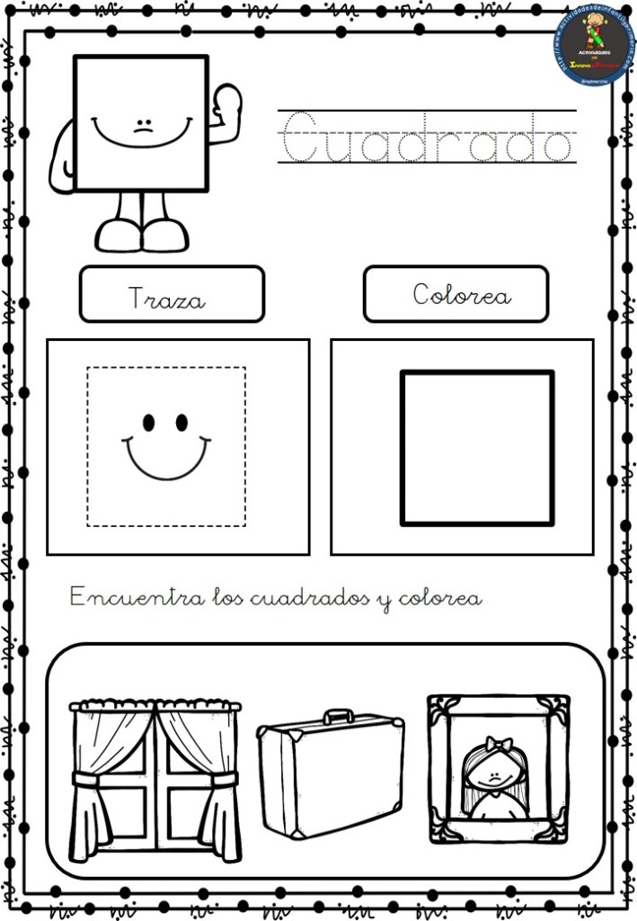 Fichas Pdf Para Trabajar Las Formas Geométricas Imagenes Educativas