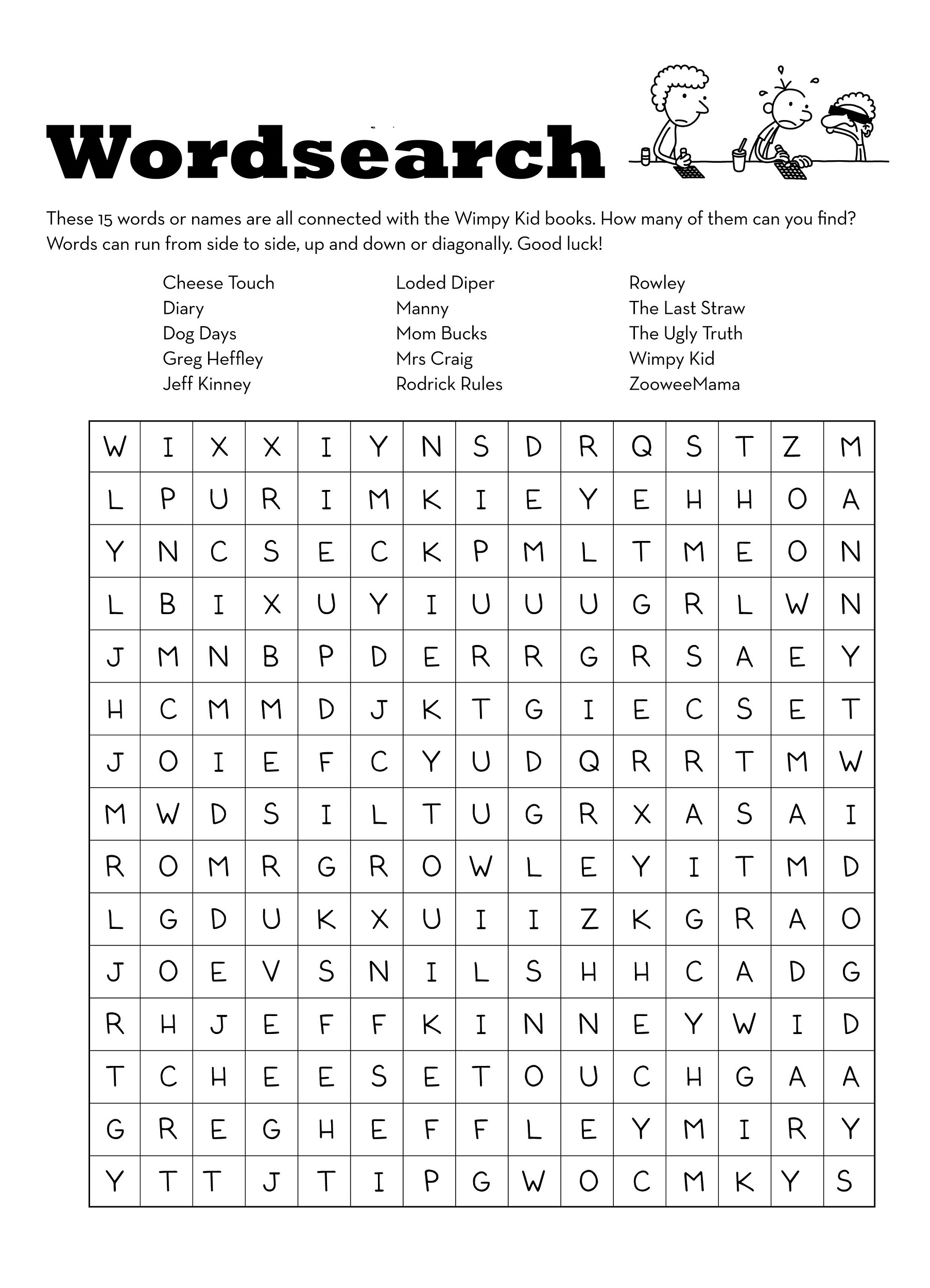 Printable Free Printable Printable Word Search Template Web Puzzlemaker