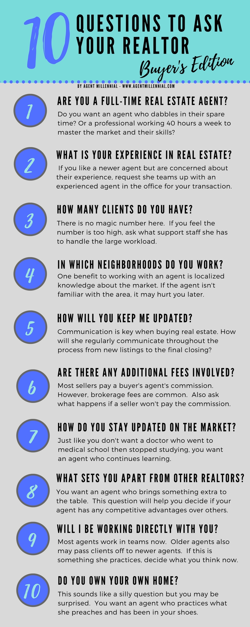 Buyers Edition 10 Questions To Ask When Interviewing Your Realtor