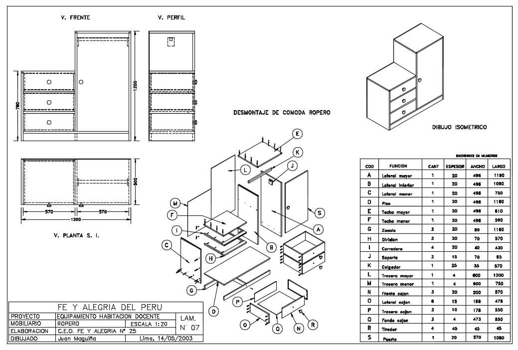 【architecture Cad Details Collections】drawers Sections Detail In