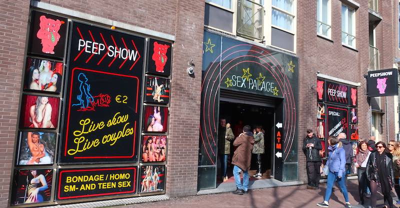 Sex Palace Peep Show In Amsterdam Red Light District Amsterdam Red