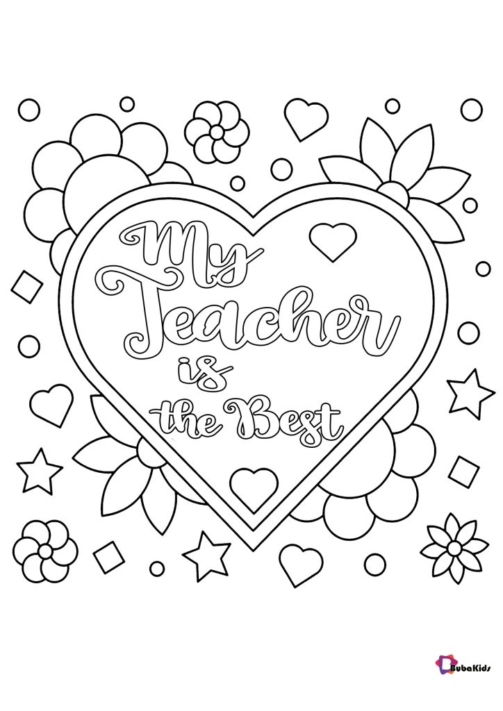 Teacher Appreciation Cards Printable To Color