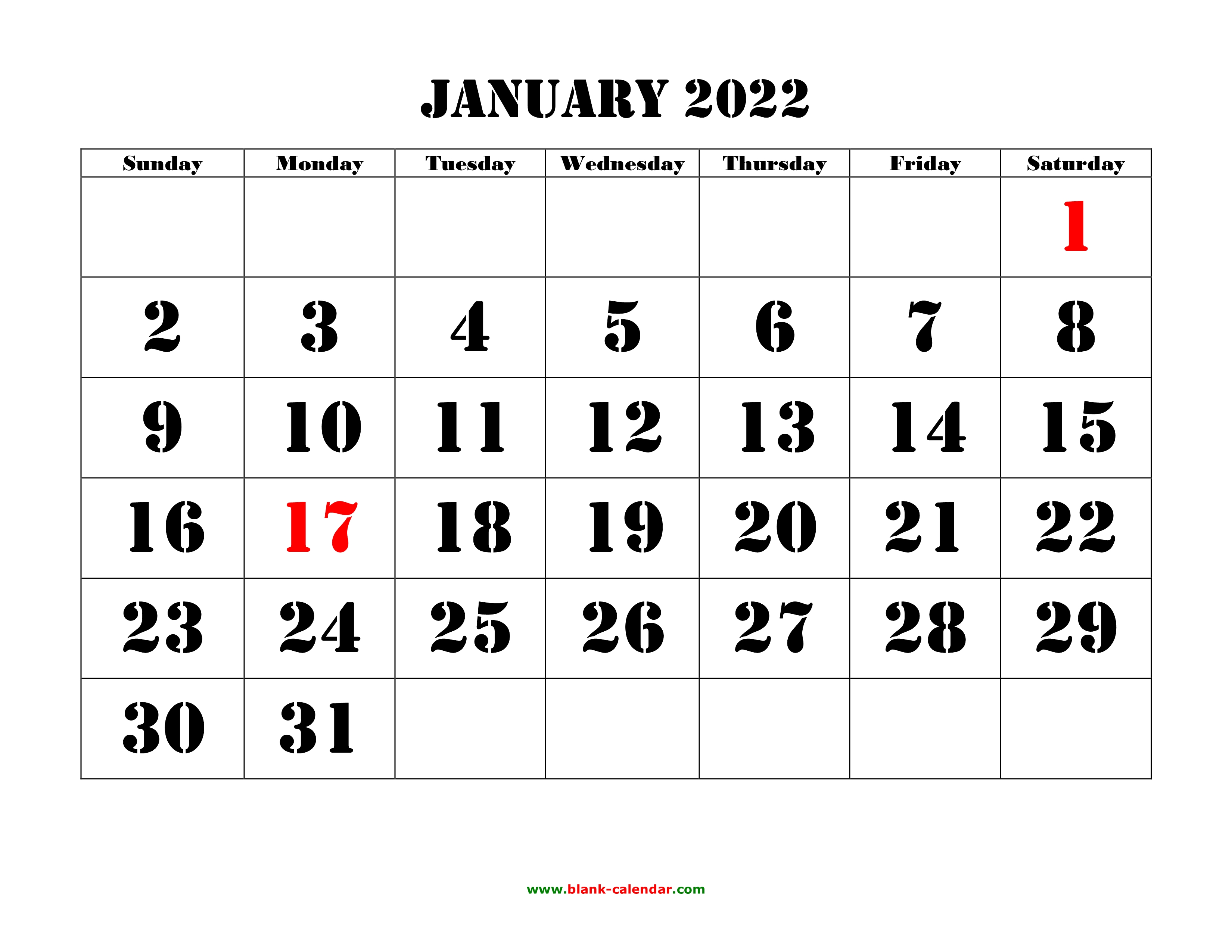Large Printable Calendar 2022 Printable Calendars At A Glance