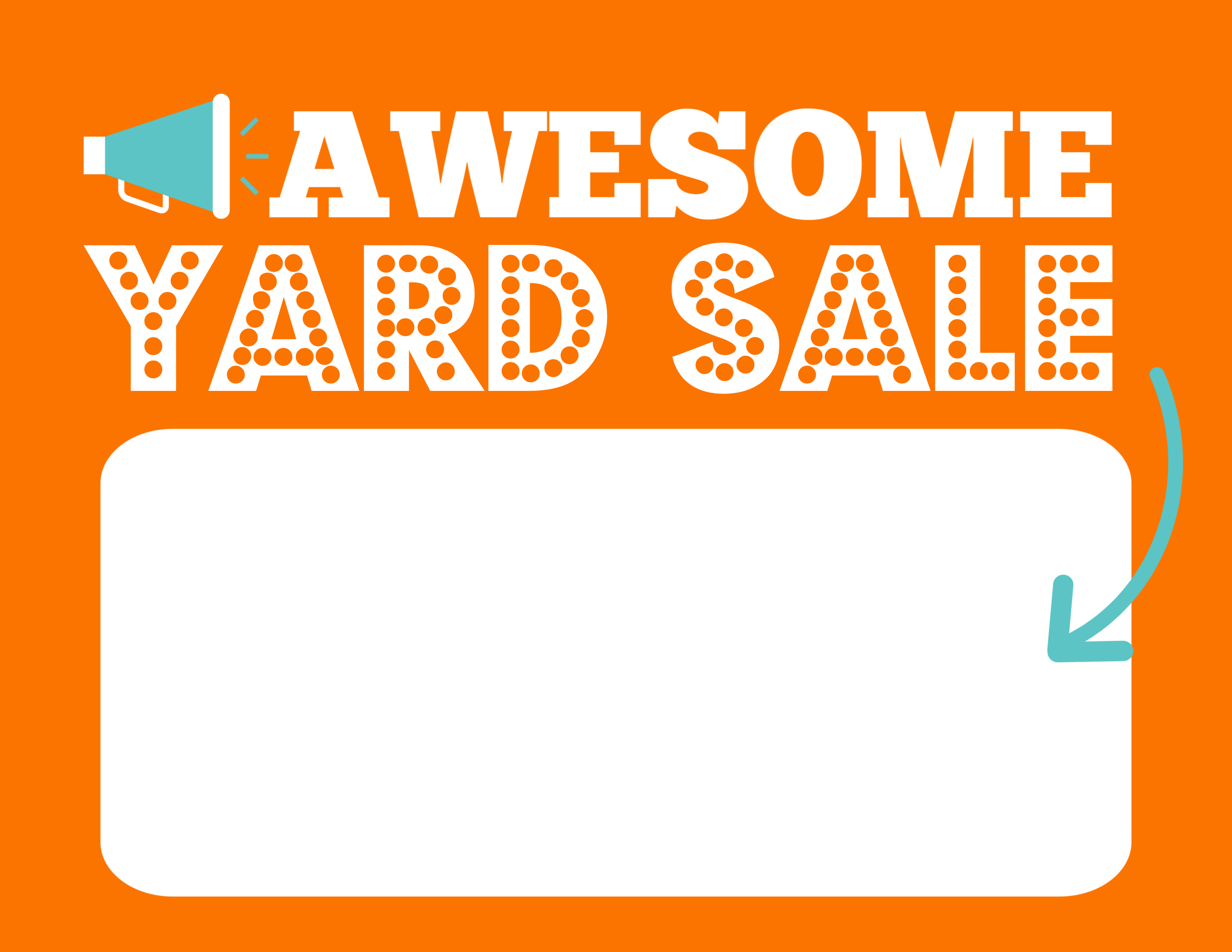 Free Printable Printable Yard Sale Signs