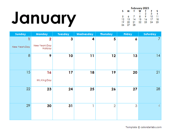 2023 Calendar Printable Editable February 2023 Calendar