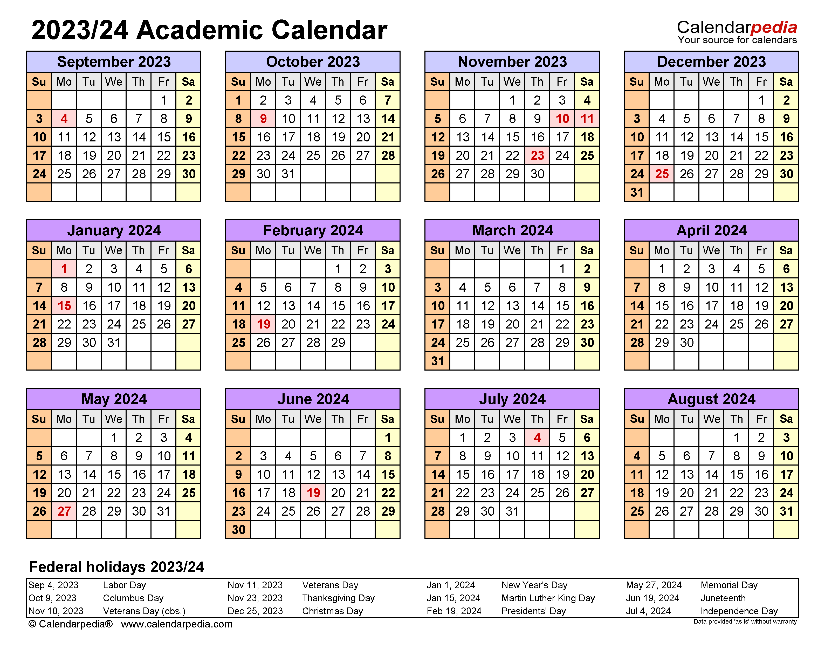 Upenn Academic Calendar 2023 2024 August 2023 Calendar