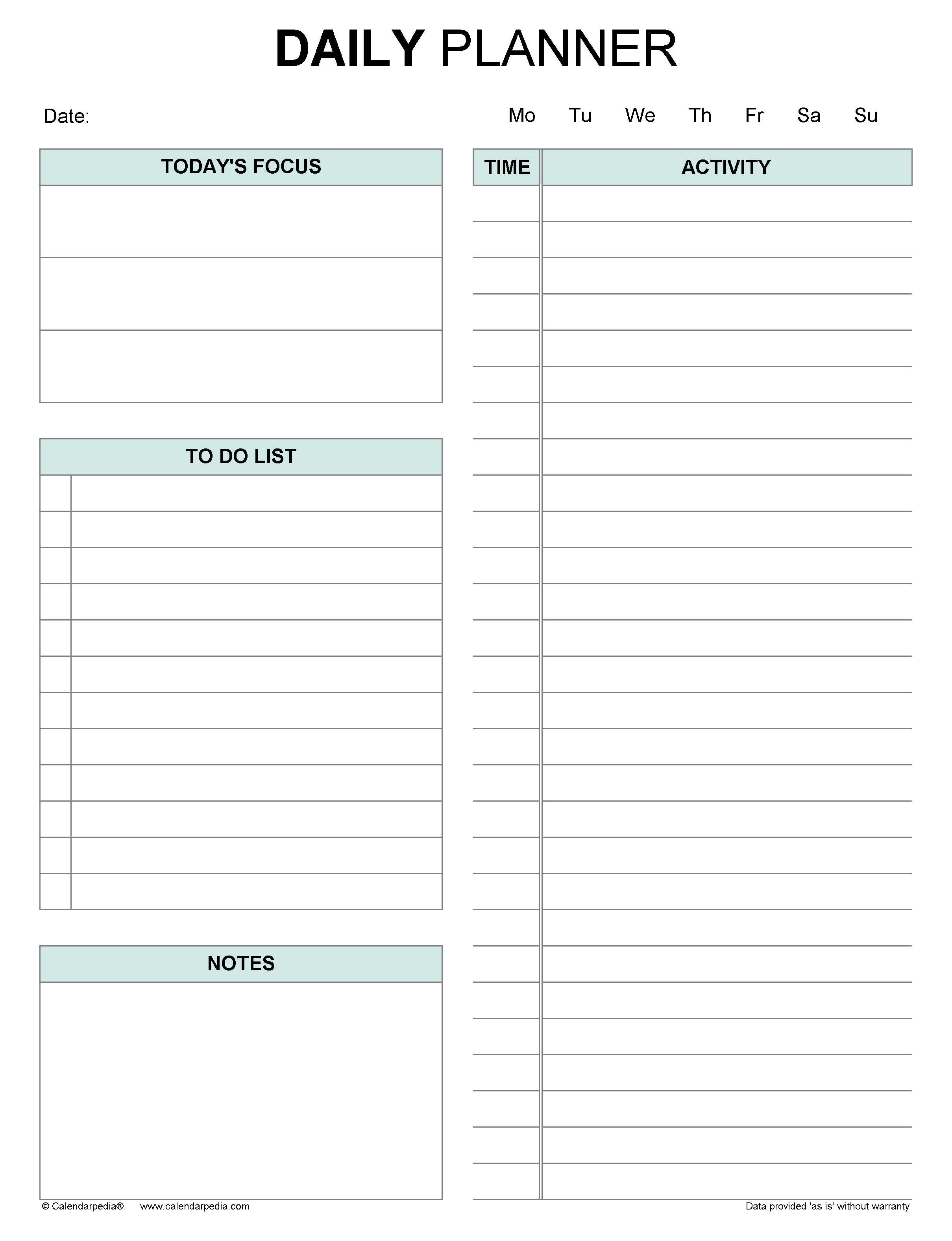 Microsoft Planner Template