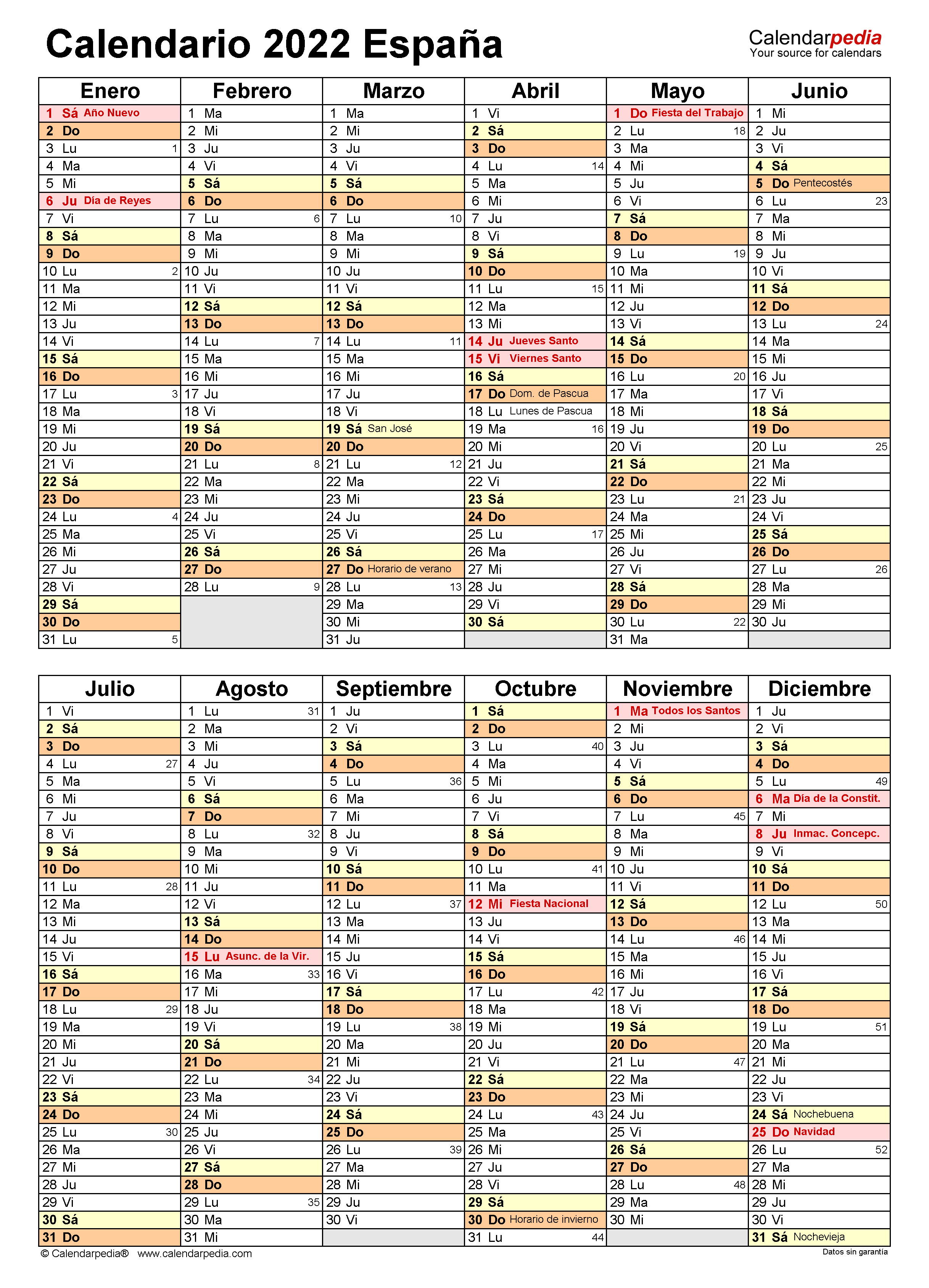 Plantilla Calendario 2022 Excel Total 2022 Spain Hot Sex Picture