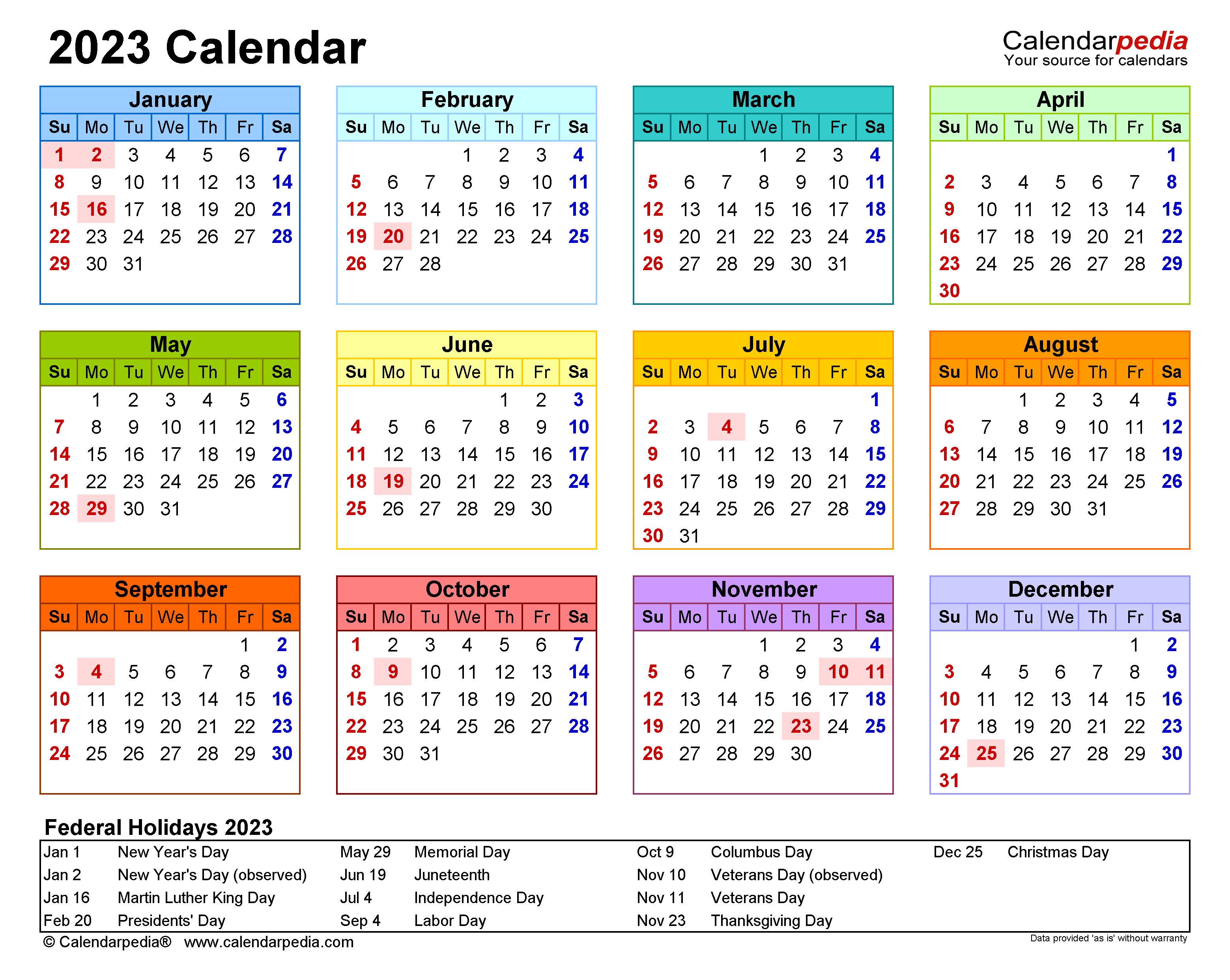 Awasome 2023 Calendar Landscape Ideas Calendar With Holidays