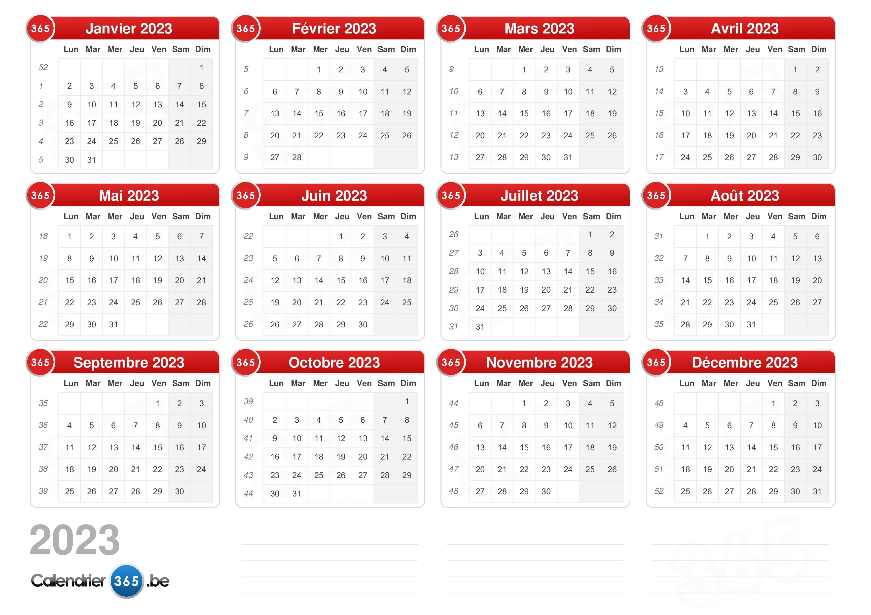 Calendrier 2023 Mensuel Imprimable Gratuit Get Calendrier 2023 Update