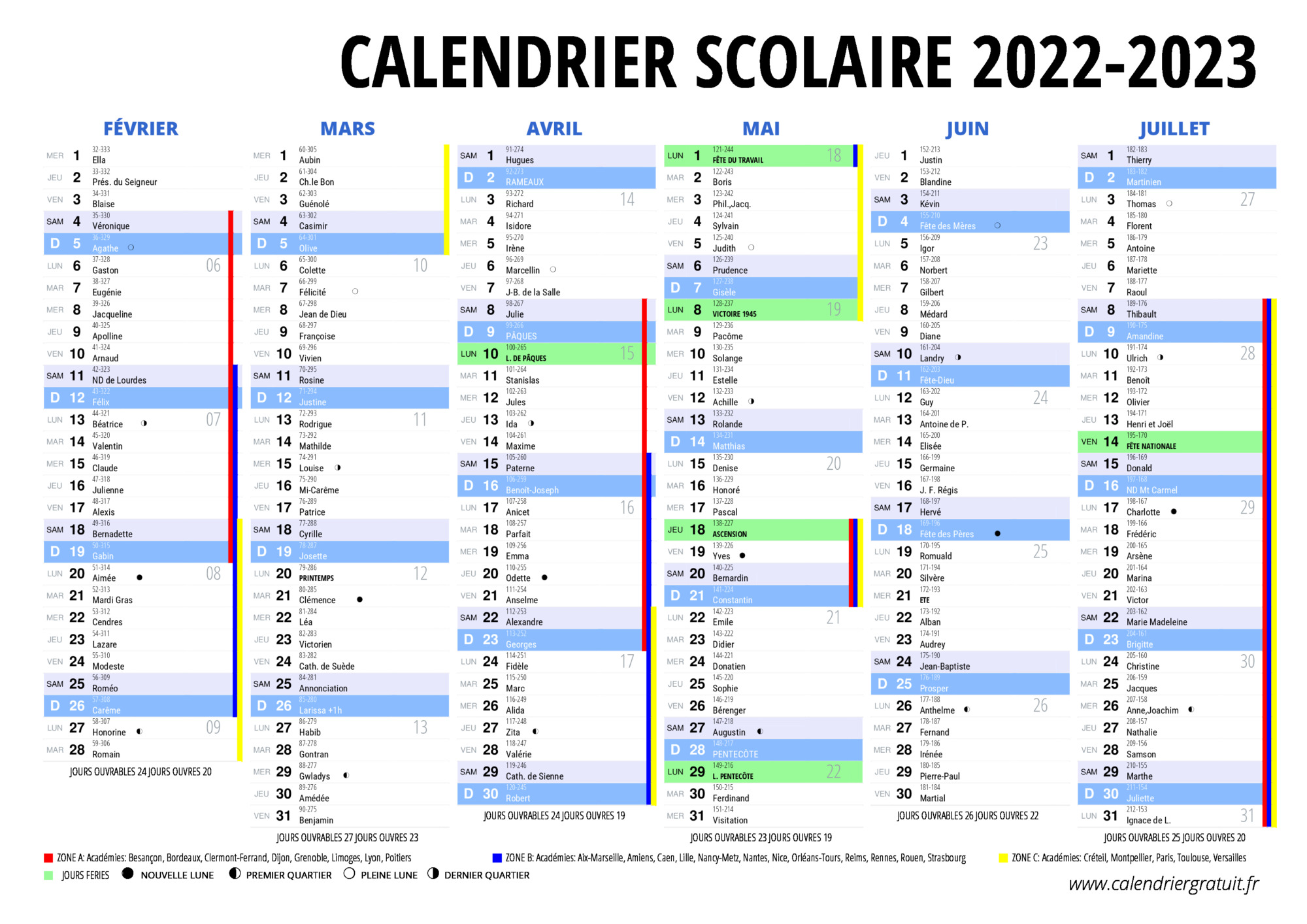 Calendrier Vacances Scolaires 2023 Get Calendrier 2023 Update