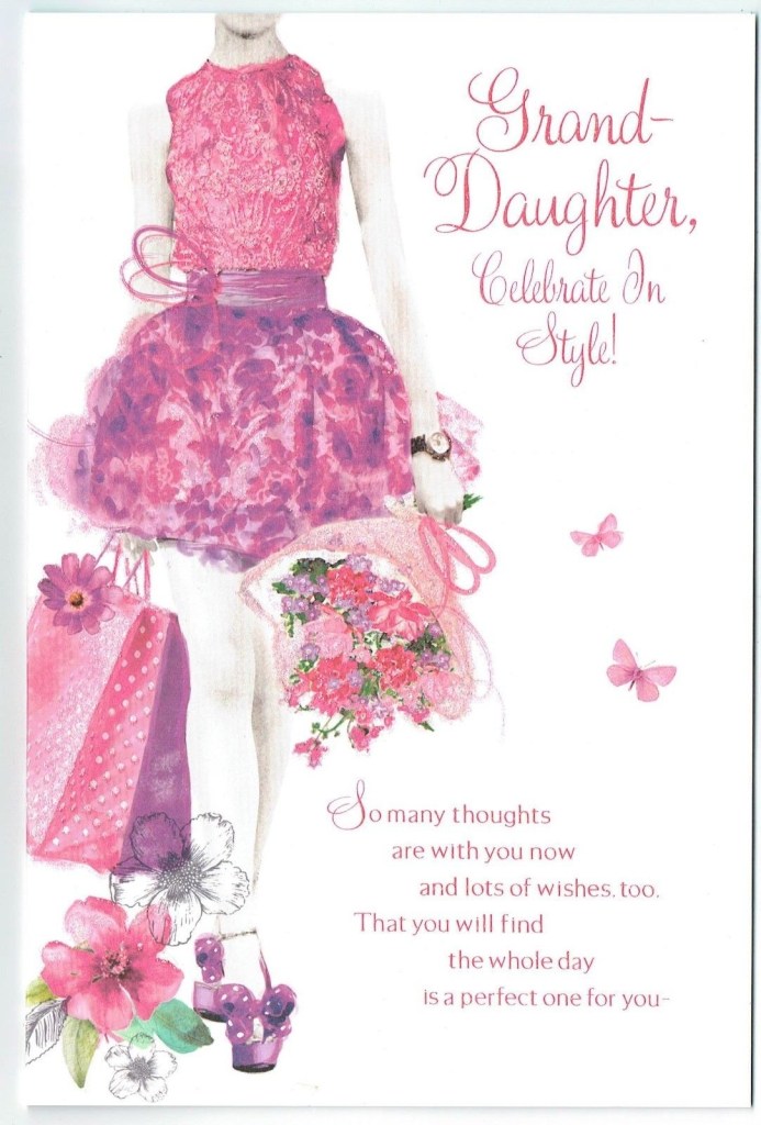 Granddaughter Birthday Templates For Creative Card Design Candacefaber