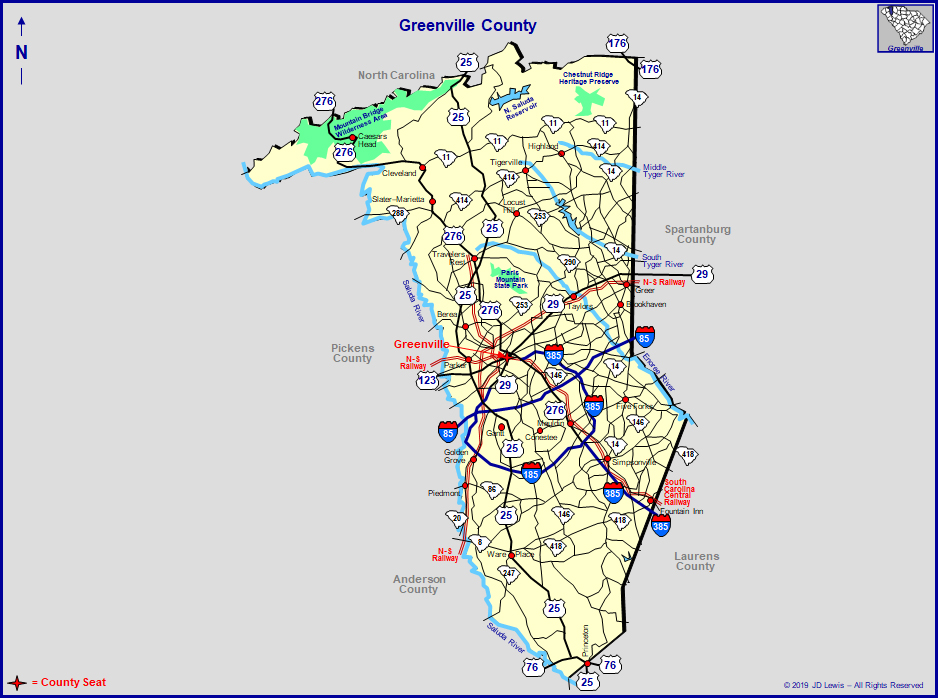 Map Of Greenville County Sc What Is A Map Scale