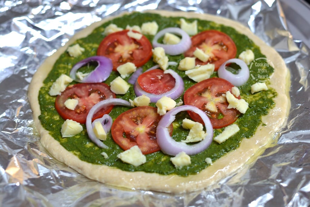 Mint Pesto Whole Wheat Pizza Whole Wheat Pizza Base Recipe Cooking