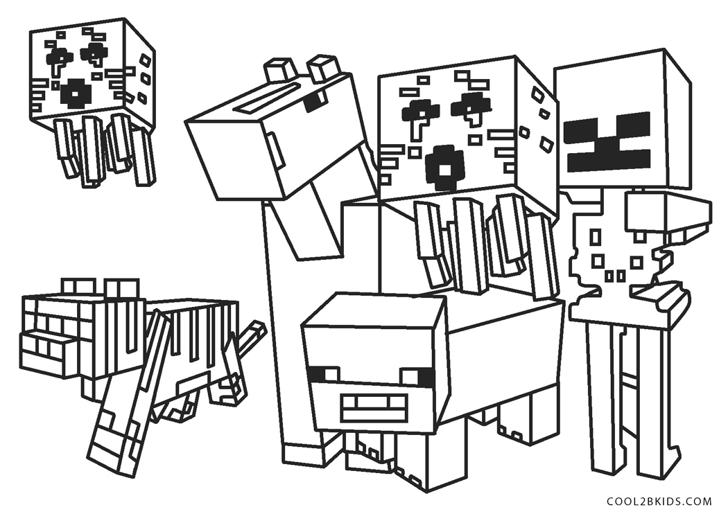 Minecraft Mobs Coloring