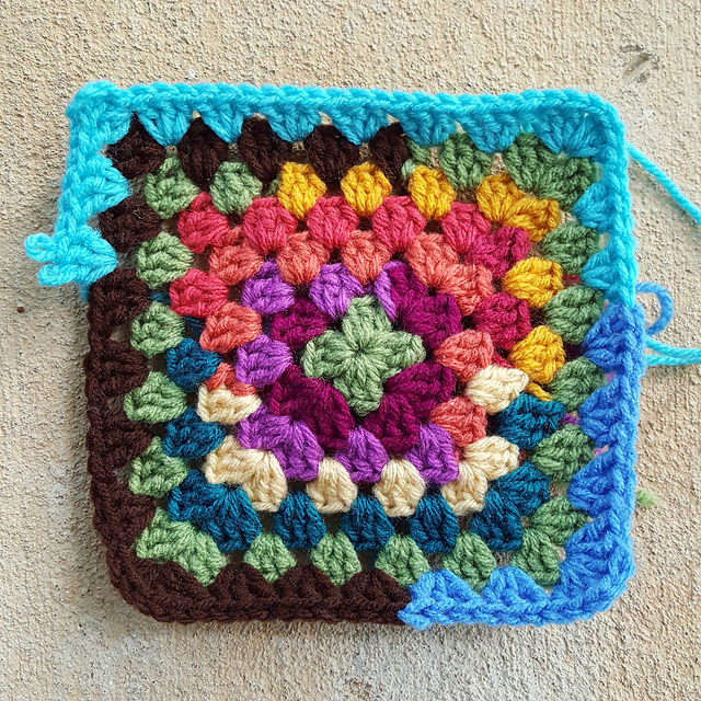 One Scrap Granny Square Done One To Go Crochetbug