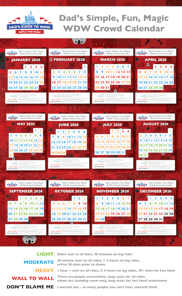 Disney World 2024 Crowd Calendar