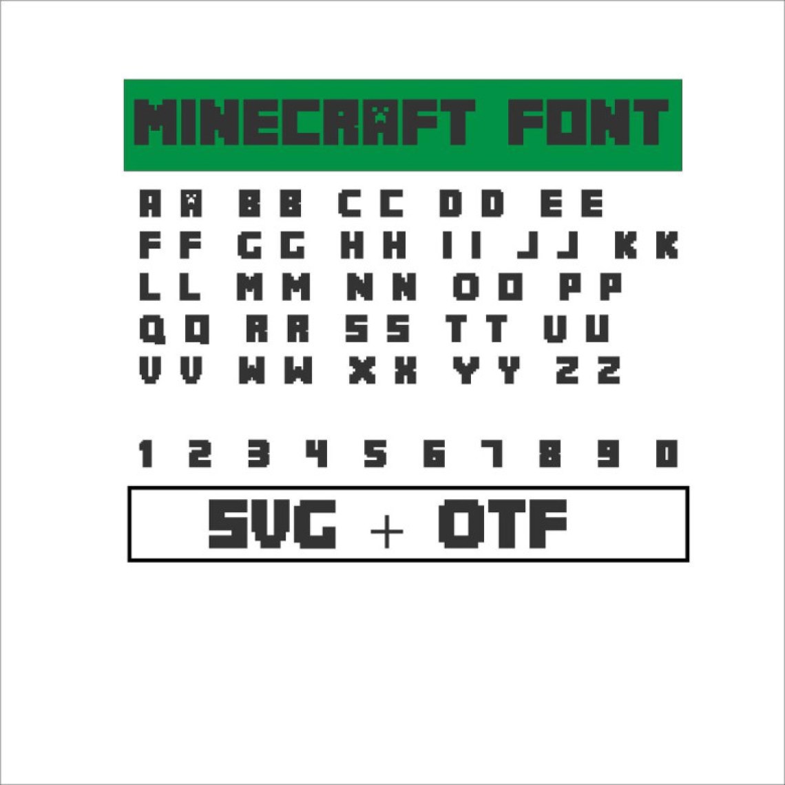 Minecraft Font Free Dafont Free