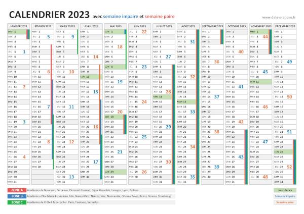 Calendrier 2023 Paire Impaire Get Calendrier 2023 Update