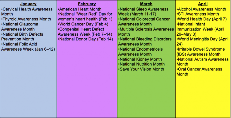 Calendar Of Health Promotion Days 2023 Canada Get Calendar 2023 Update