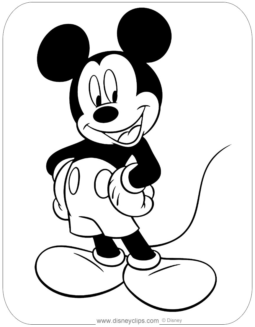 Printable Mickey Mouse Coloring Pages