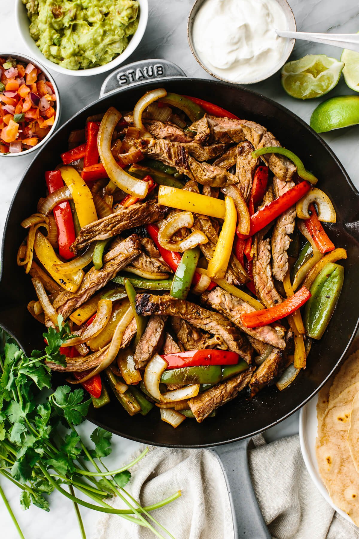 Best Steak Fajitas Downshiftology