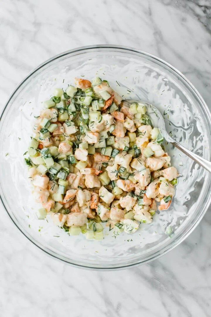 Cucumber Shrimp Salad Downshiftology