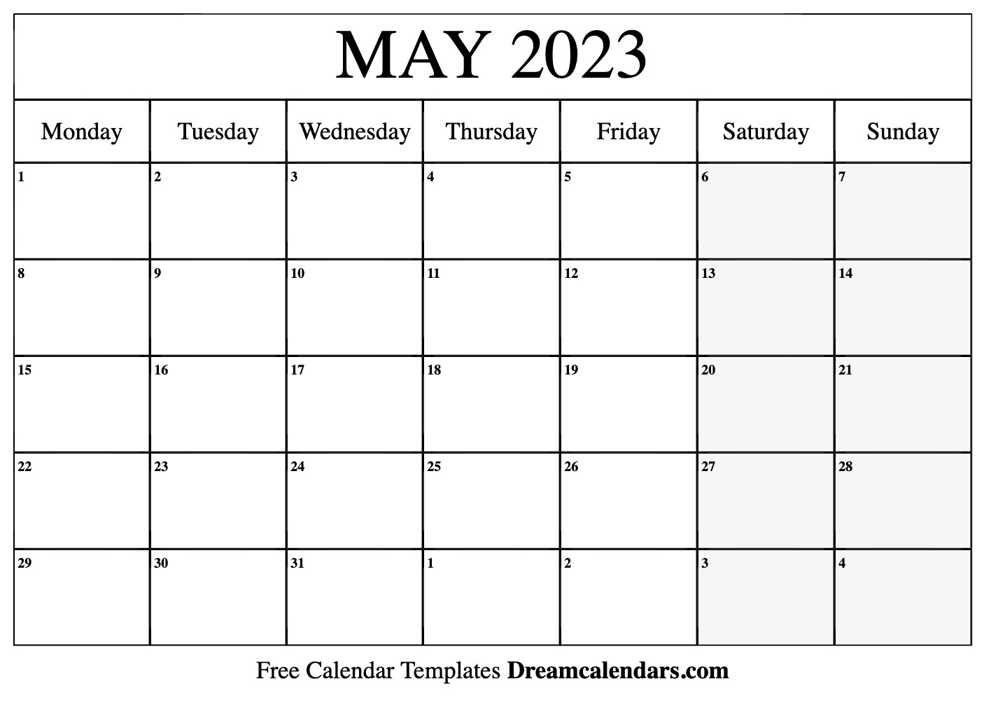 May 2023 Calendar Pdf Get Calendar 2023 Update