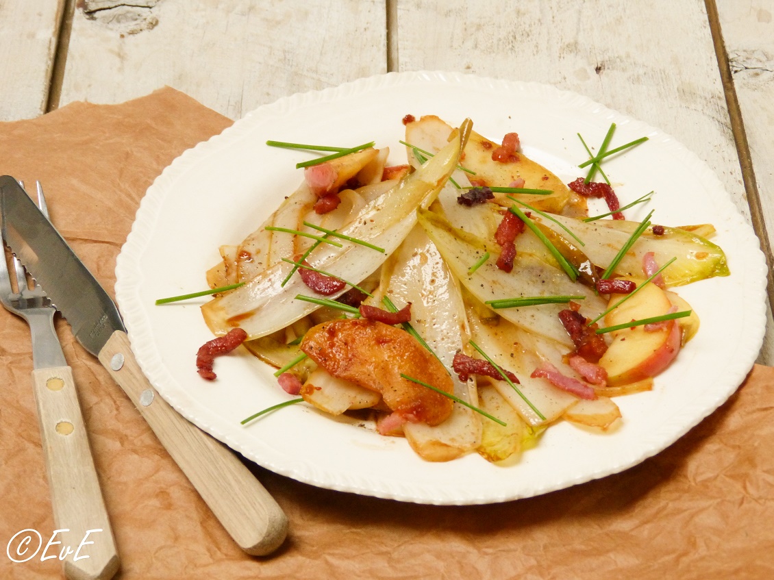 Gebakken Witlof Met Appel En Spekjes Eten Van Eefke