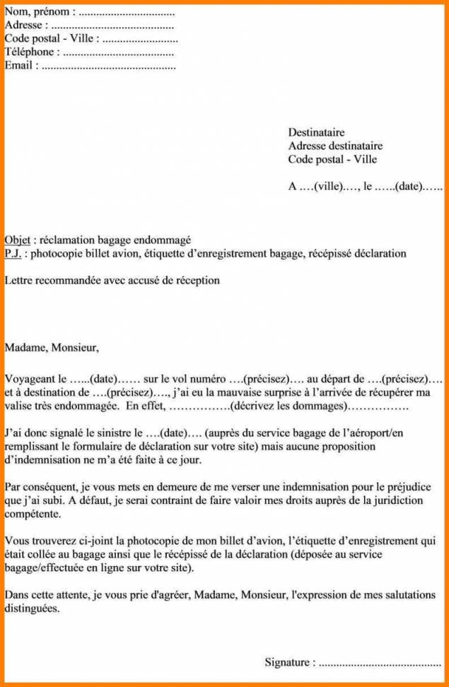 Modele De Lettre Pour Contester Une Facture