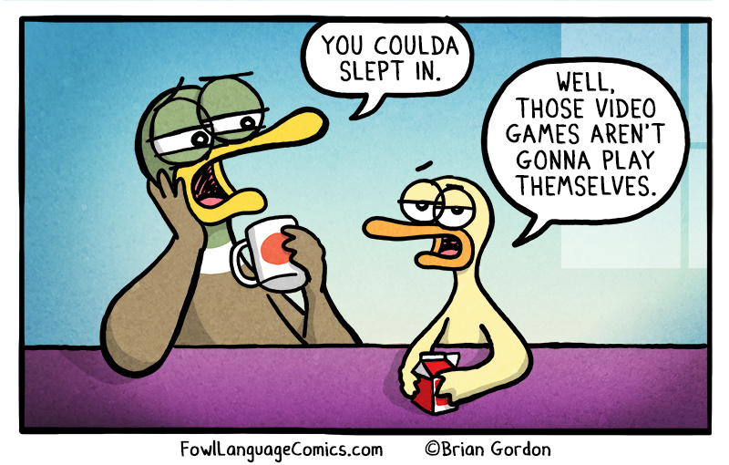 Sleep Deficit Fowl Language Comics