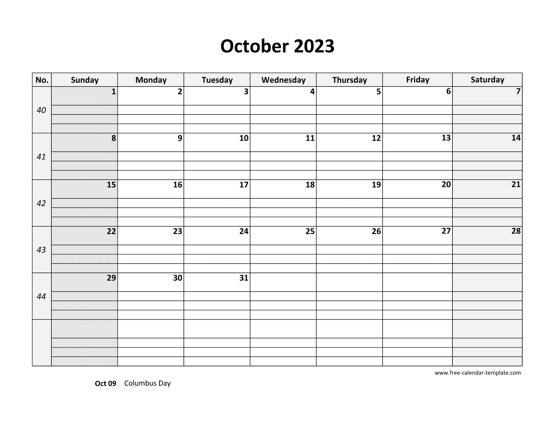 Printable 2023 Calendar October Mobila Bucatarie 2023