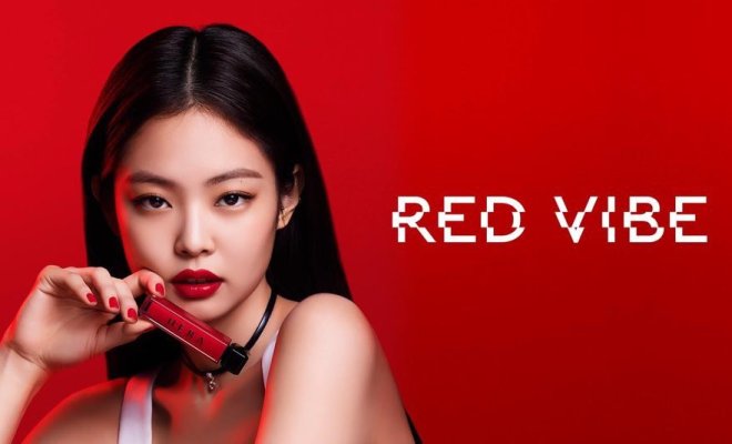 Blackpinks Jennie Dons A Stunning Red Vibe In Hera Beautys Spring