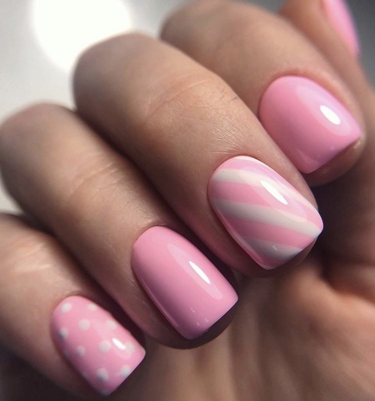 Awasome Pink Short Nail Ideas 2022 Fsabd42