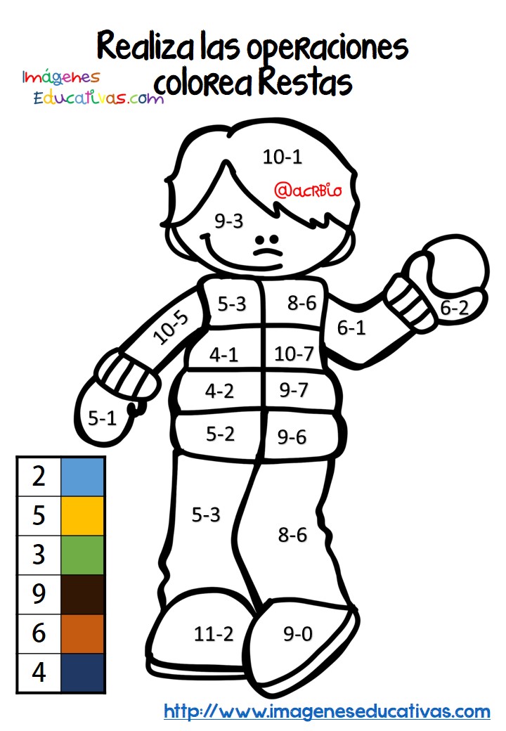 101 Fichas Para Colorear Con Operaciones Matemáticas Imagenes Educativas