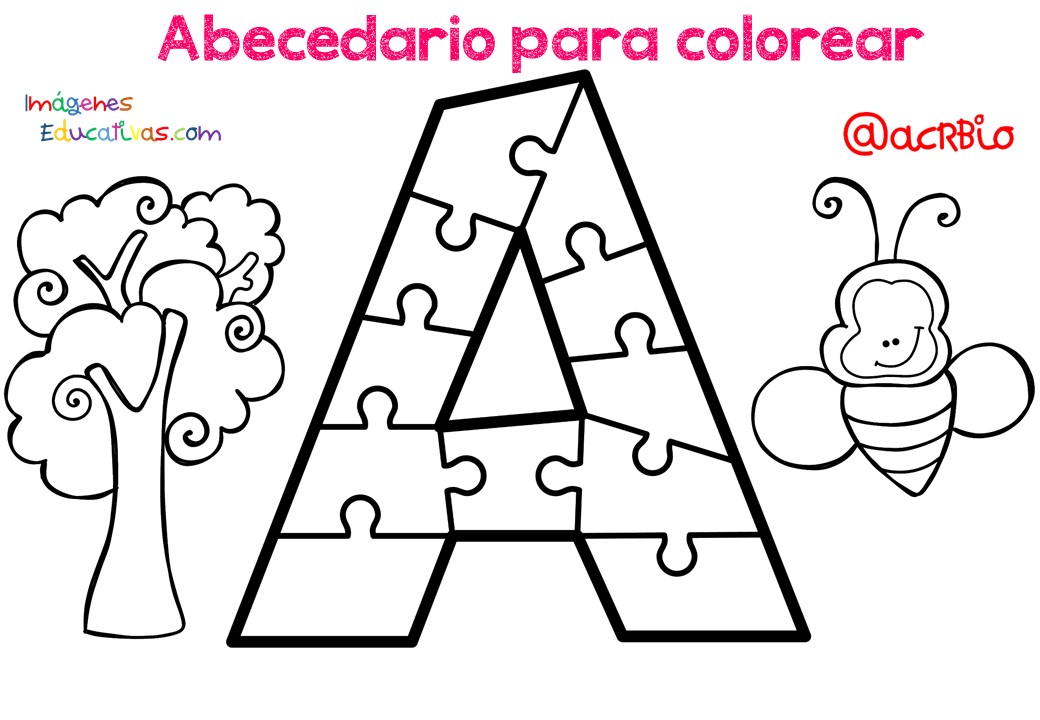 Abecedario Para Colorear 1 Imagenes Educativas