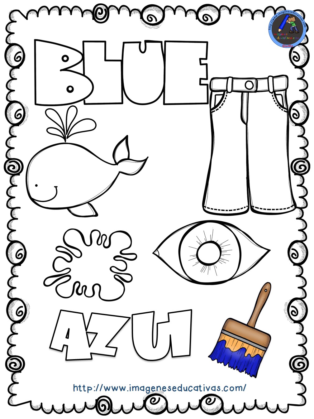 Mi Libro De Los Colores Para Colorear 4 Imagenes Educativas